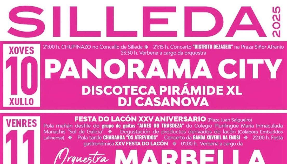 Fiestas de Silleda 2025: Programa, cartel y agenda completa