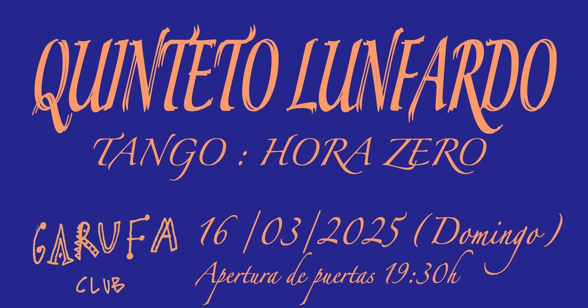 Concierto de Quinteto LUNFARDO - TANGO: Hora Zero en A Coruña - 16/3/2025