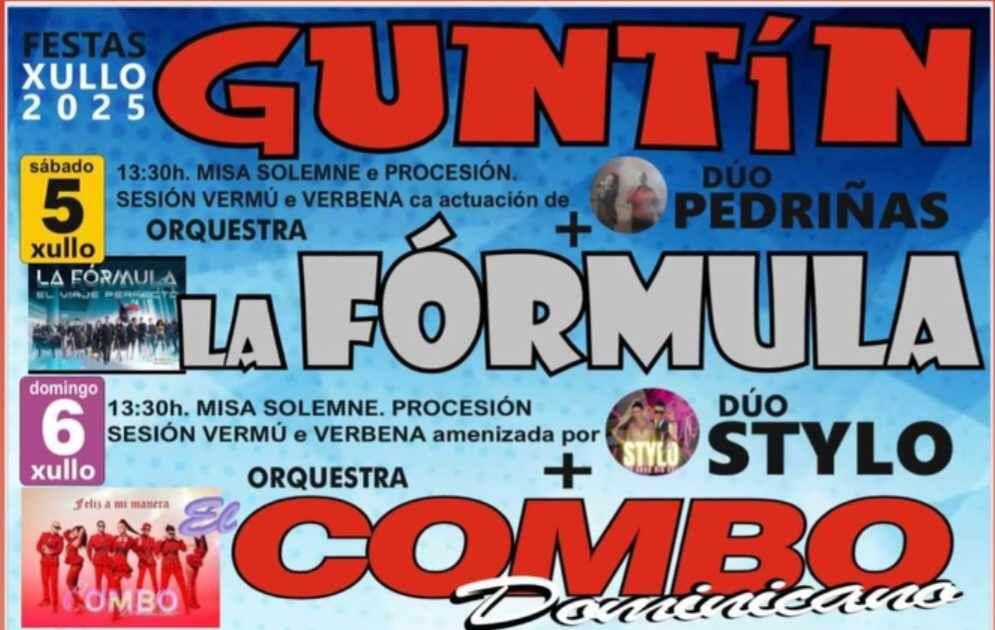 Fiestas de Guntín 2025: Programa, cartel y agenda completa